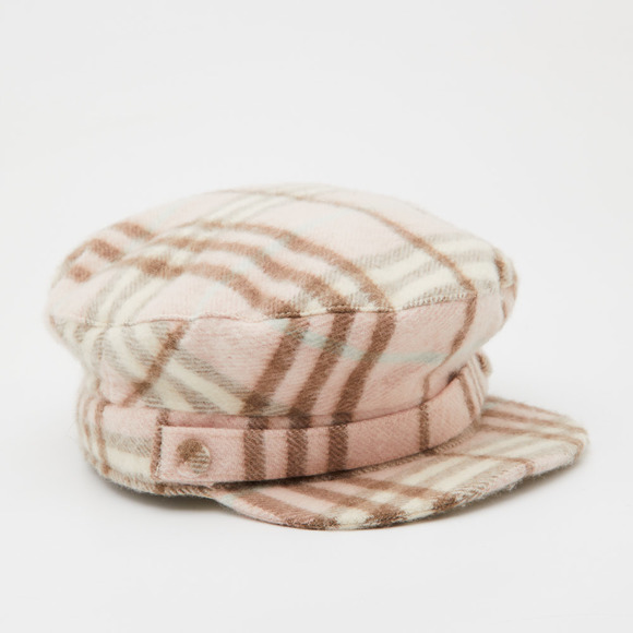 Burberry | Bags | Burberry Light Pink Vintage Check Cashmere Newsboy ...